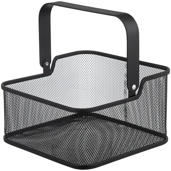 Корзина Bergenson Bjorn для хранения квадратная Ferrant, 20,3х20,3х11,5 см, черная