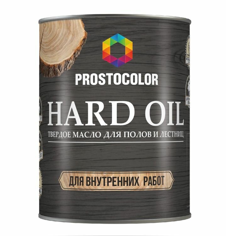Масло для полов и лестниц PROSTOCOLOR Hard Oil 0,75 л пралине