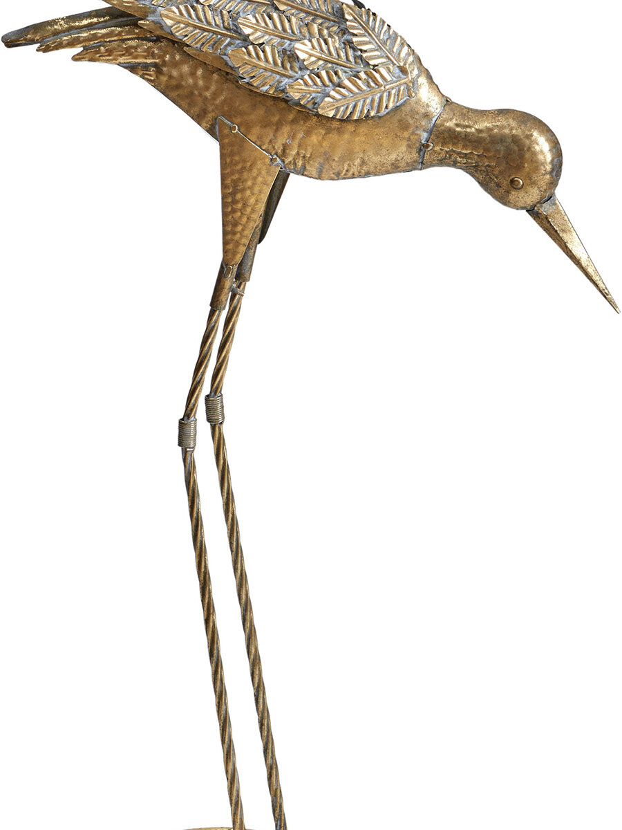 Декор напольный Glasar Цапля 45х20х74 см, железо