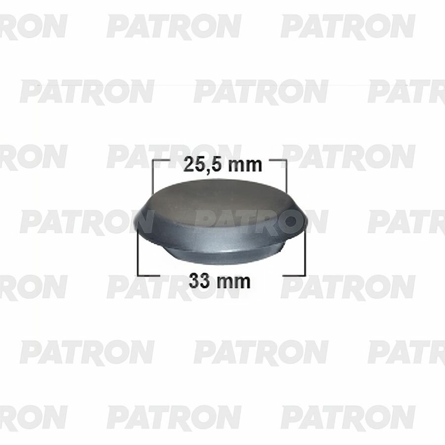 Заглушка пластиковая универсальная диаметр 33 x 25, 5