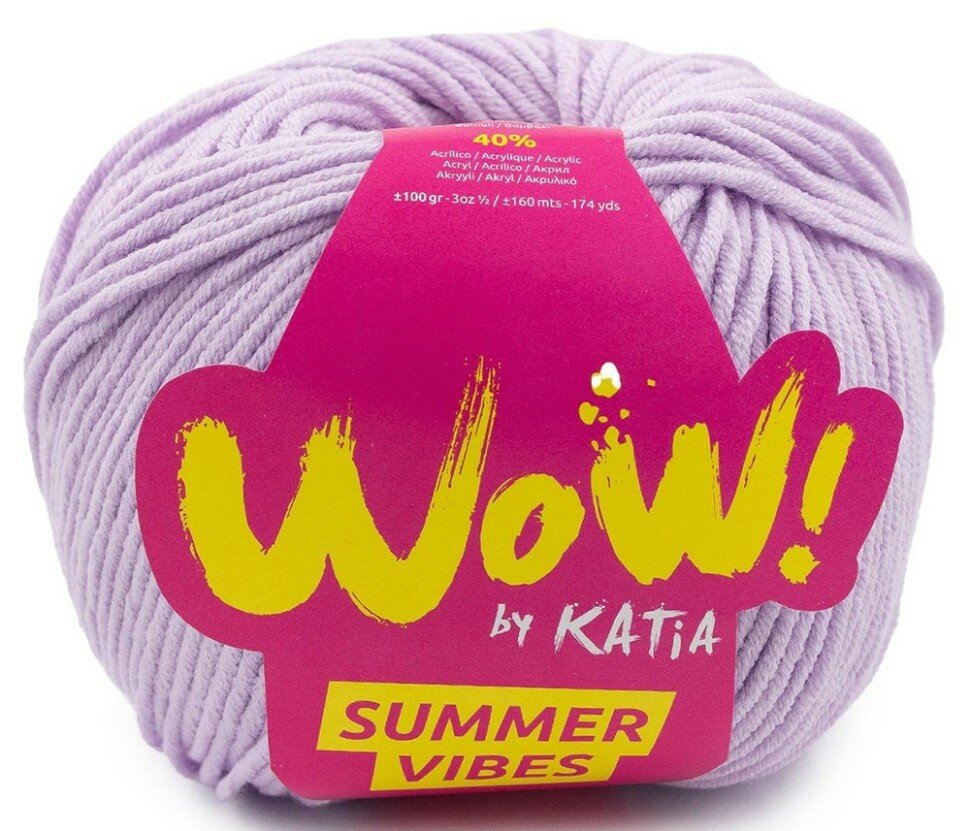 Пряжа #1334.88 Wow - Summer Vibes 100 г 160 м Katia