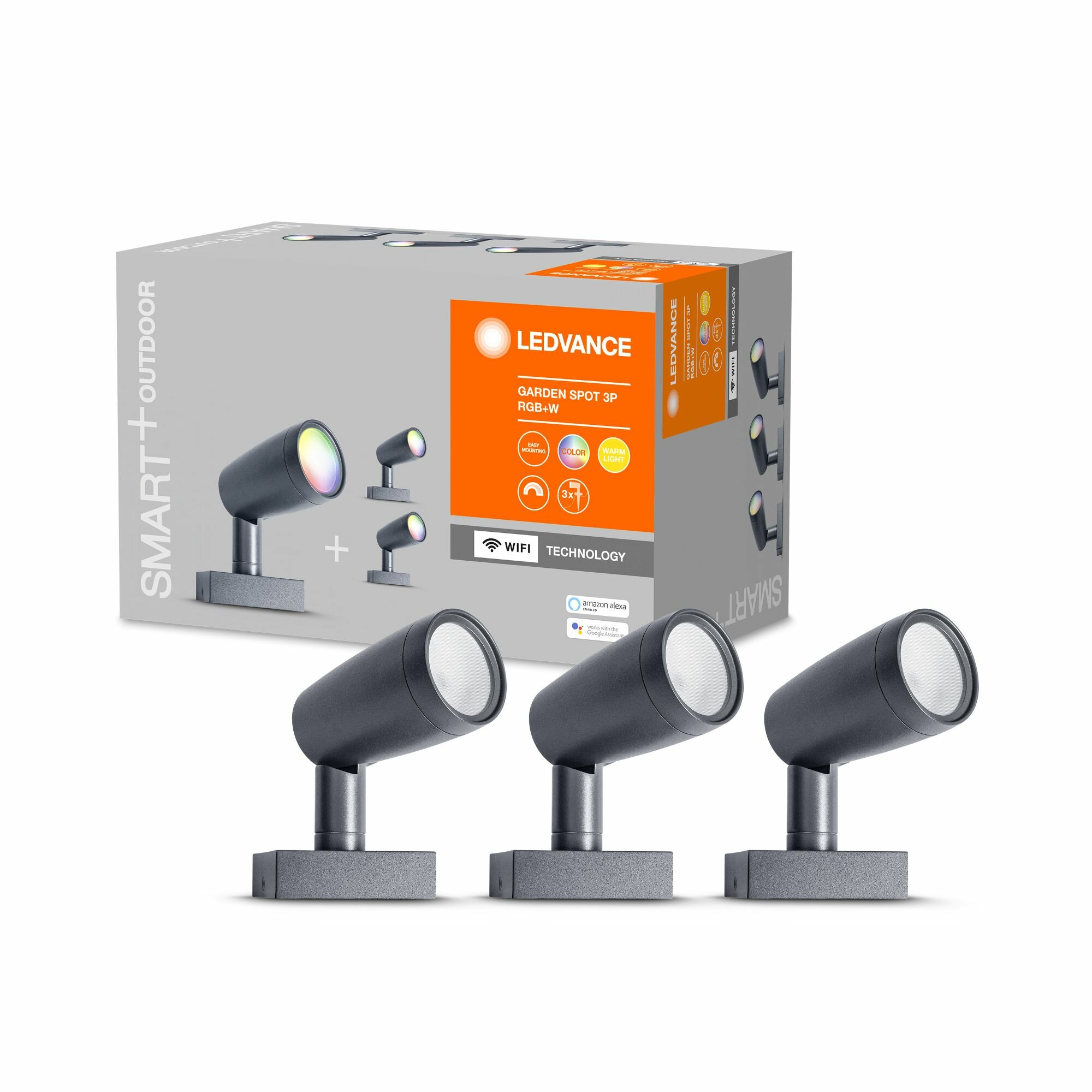 Грунтовые светильники LEDVANCE SMART+ Wifi Garden Spot 3P RGB + W,14,5Вт 680 Лм, 3000 К
