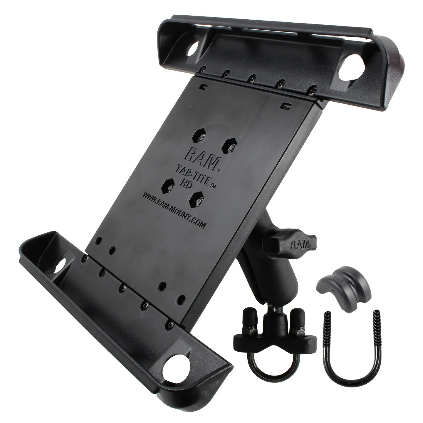 RAM-B-149Z-TAB3U мото крепление RAM для iPad 2/3/4 с чехлом и без, муфта 95 мм шары 25 мм (1")