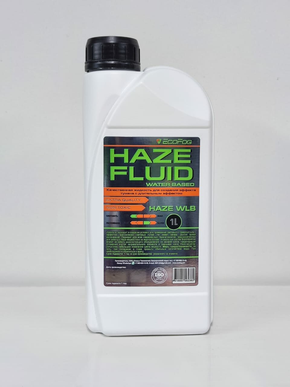 EF-HAZE-WLB-1L Жидкость тумана для HAZE-машин, 1л, EcoFog