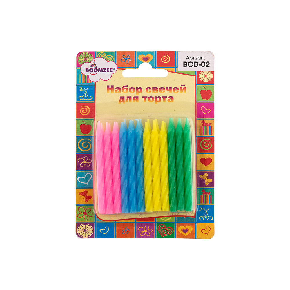 "BOOMZEE" набор свечей для торта BCD-02 24 ШТ