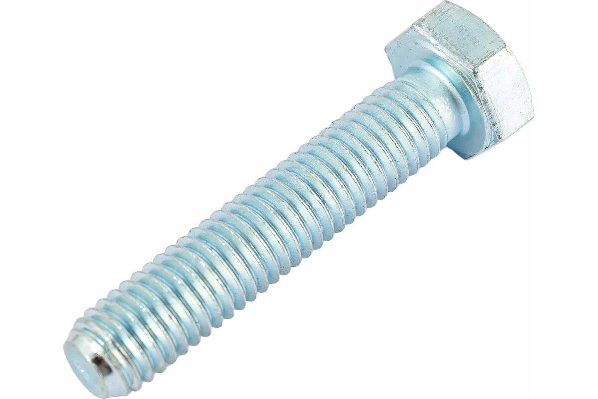 Стройметиз Болт DIN933 полная резьба М8х40, класс прочности 5.8, цинк, 40 шт.