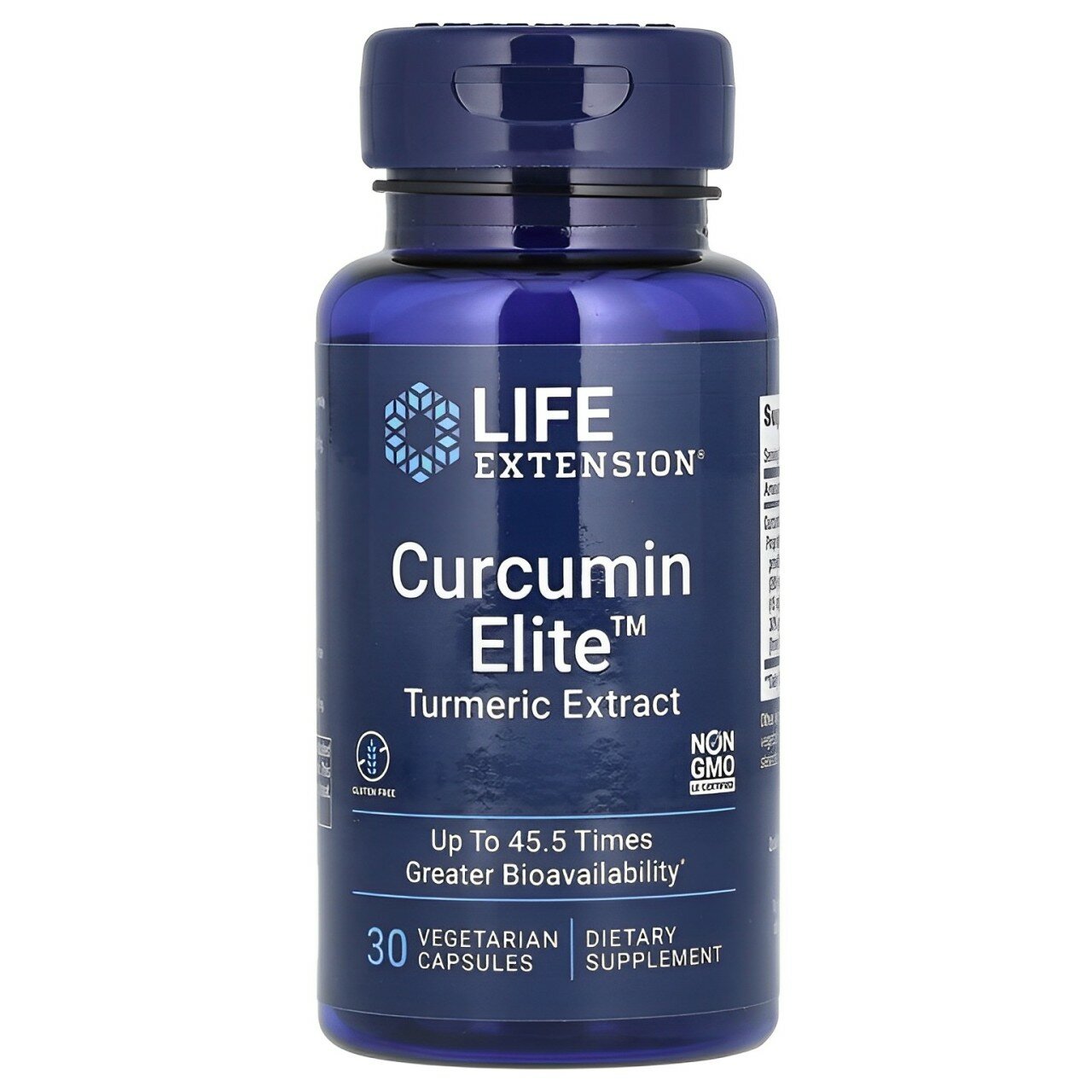 Life Extension, Curcumin Elite, экстракт куркумы, 30 вегетарианских капсул