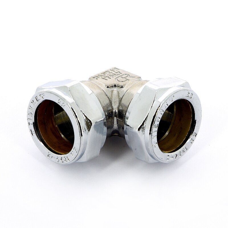 Угол 12 x 12 обжим хром TIEMME