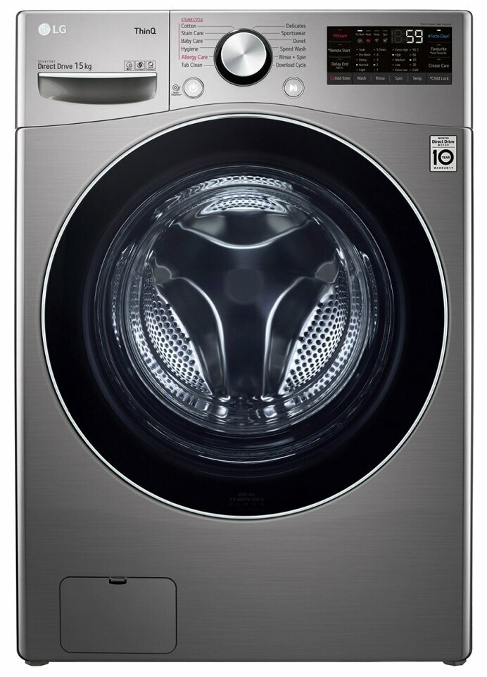 Стирально-сушильная машина LG F0L9DGP2S, серебристый