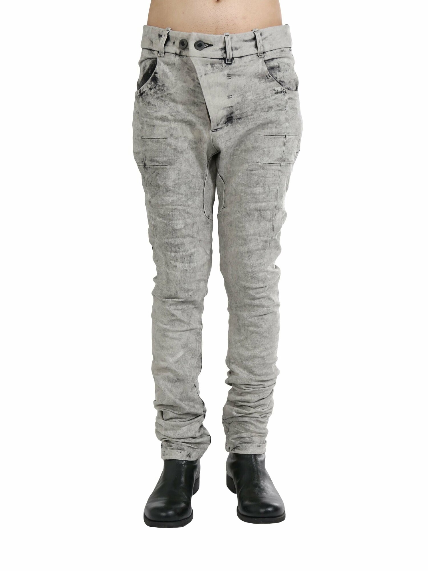 Брюки Drop-crotch slim-cut trousers