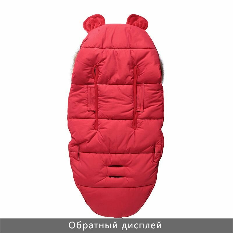 Зимний конверт в коляску, Конверт в коляску, с рождения до 3 лет, красно-белая точка