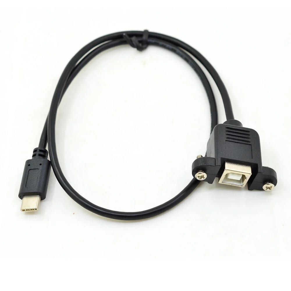 CY USB 3.1 Type-C - USB 2.0 Type-B кабель 50 см Right
