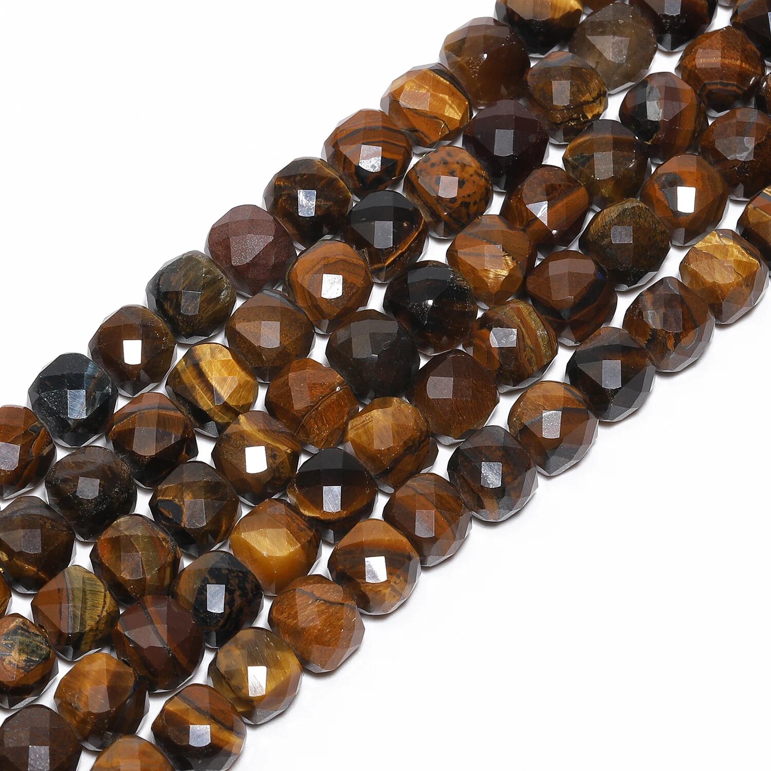 Кубические бусины Турмалин Аметист Морганит Гранат Лаванда nociuciu yellow tiger eye