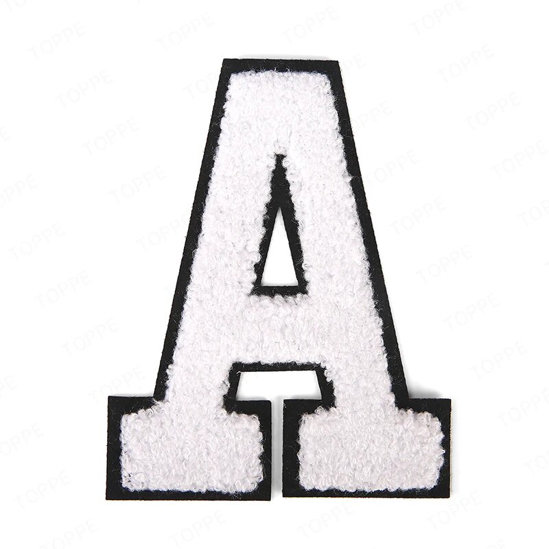 Вышитые буквы Toppe 12 см Белый, A