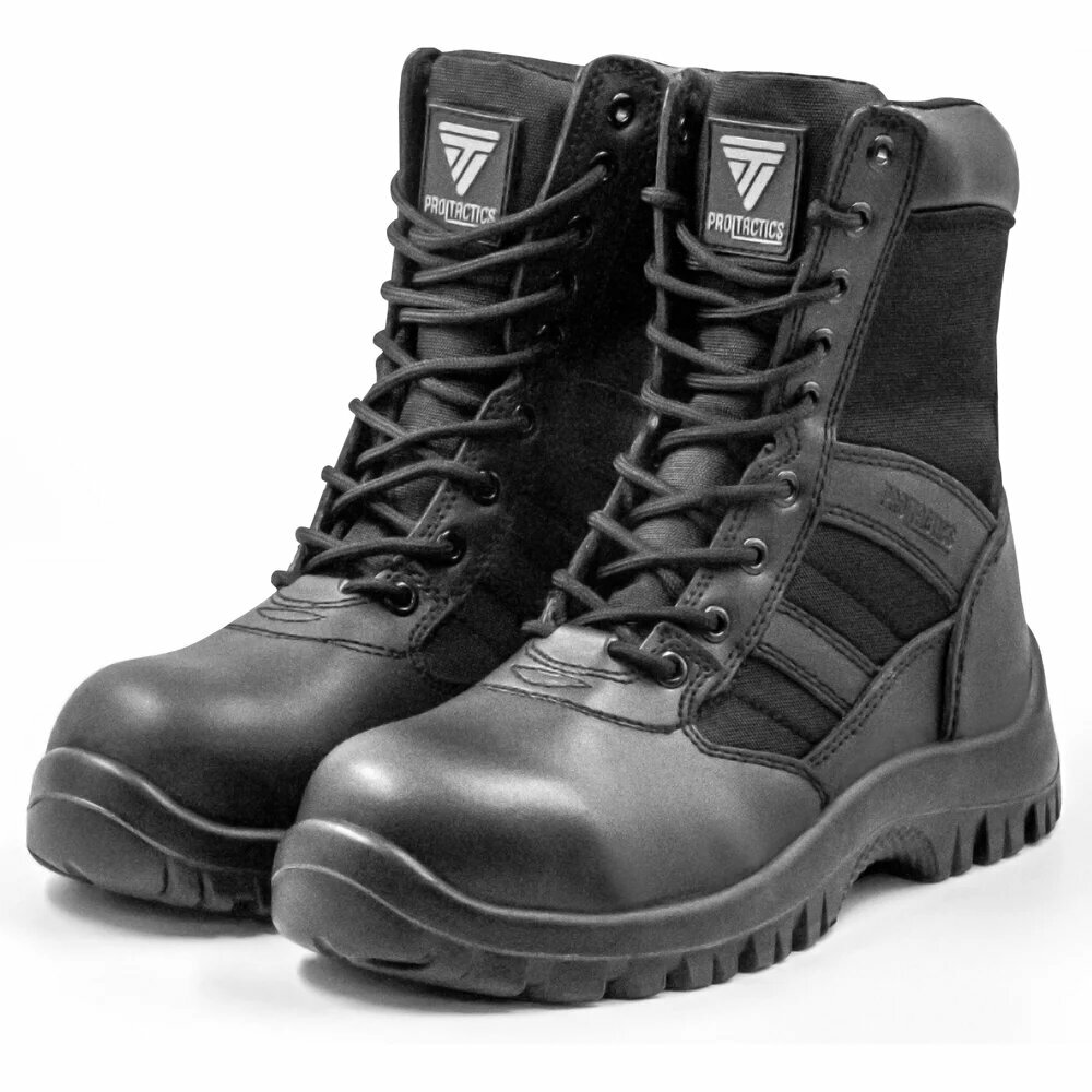 Берцы BALTSAFETY Protactics, натуральная кожа, размер 43, черные