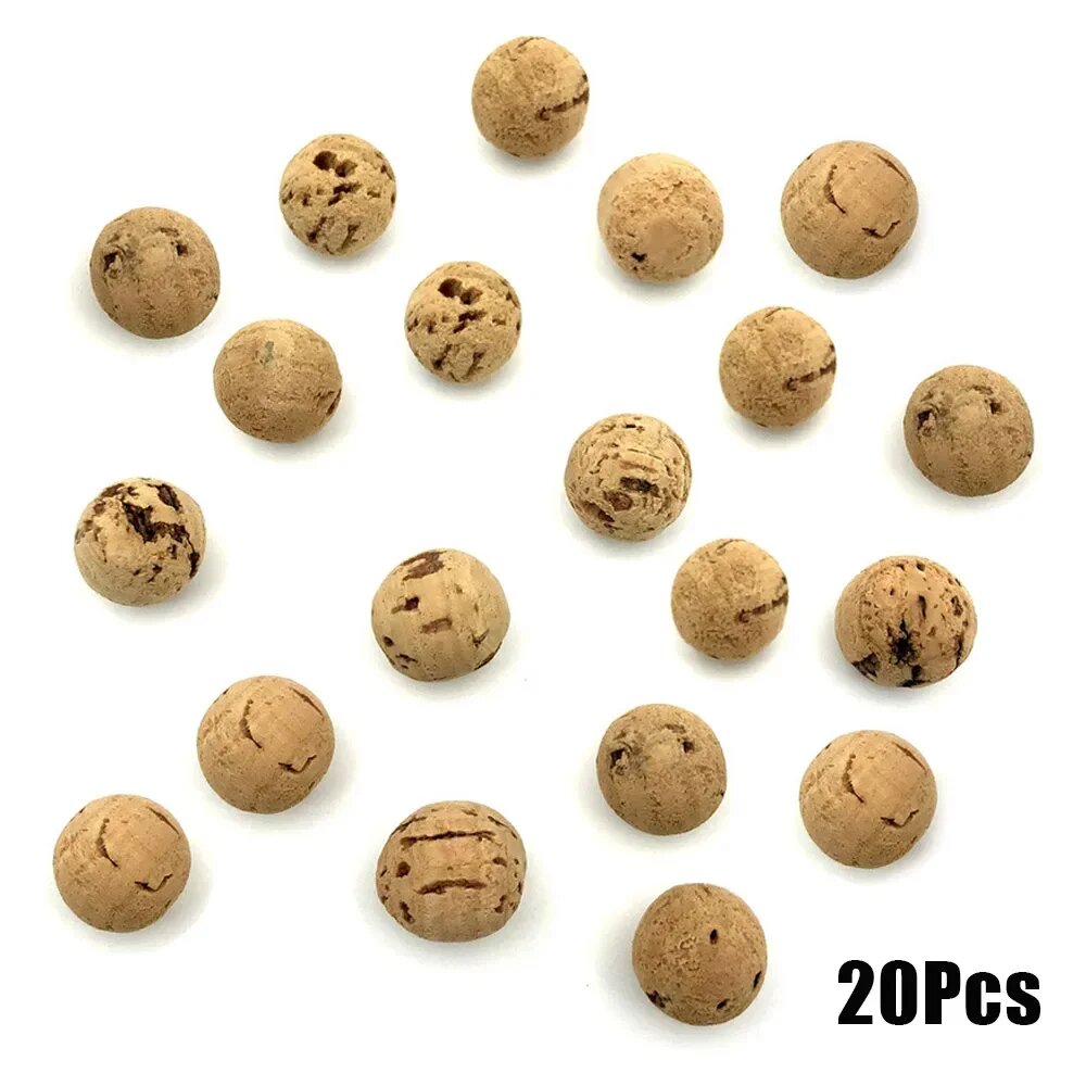 Пробковые шарики для рыбалки, 10mm, 20 шт