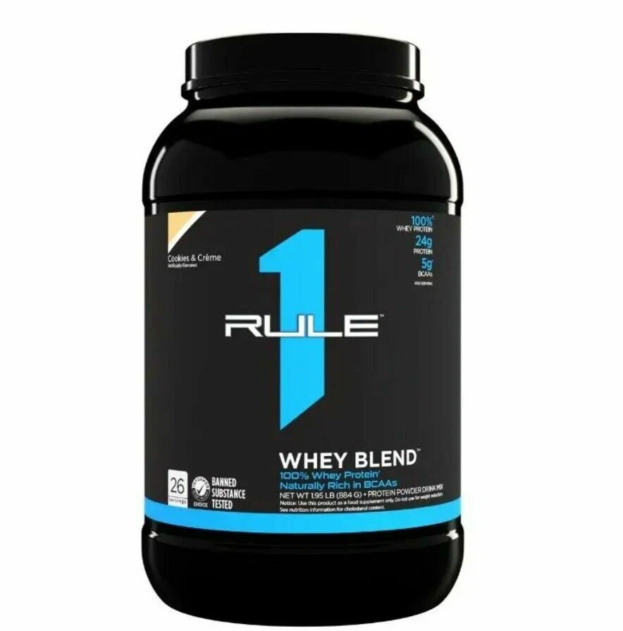 Rule One Proteins, Whey Blend, протеиновая смесь для приготовления напитка, печенье с кремом