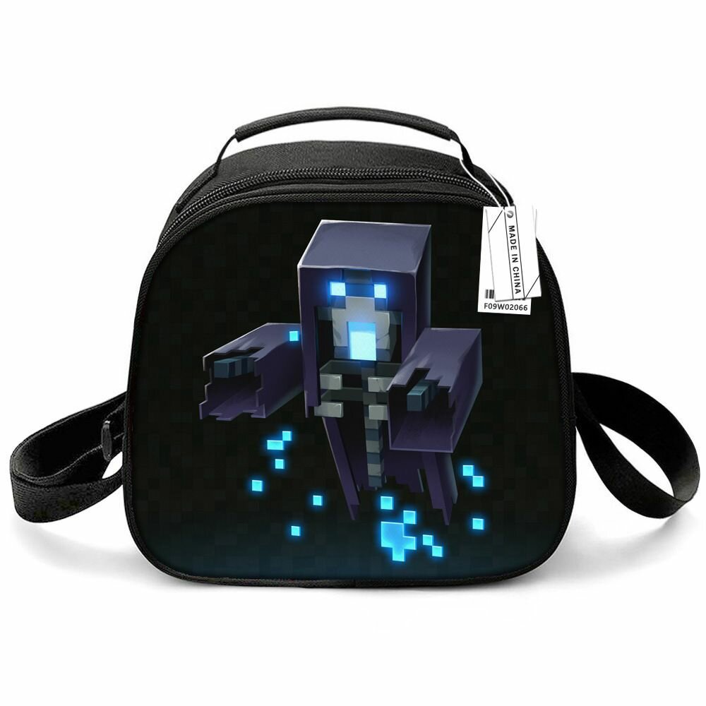 Изолированная сумка-обед "Minecraft", водонепроницаемая, для студентов, унисекс