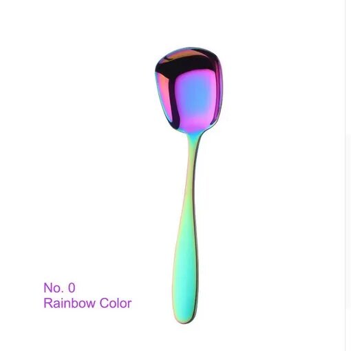 Золотая ложка для риса Buy Go Фиолетовый, rainbow, L 4.7 x18.3(cm)