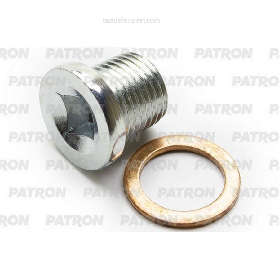 PATRON P160095 Пробка масляного поддона (M16X12X1,5 / под 4-гранник) RENAULT Logan 2005-