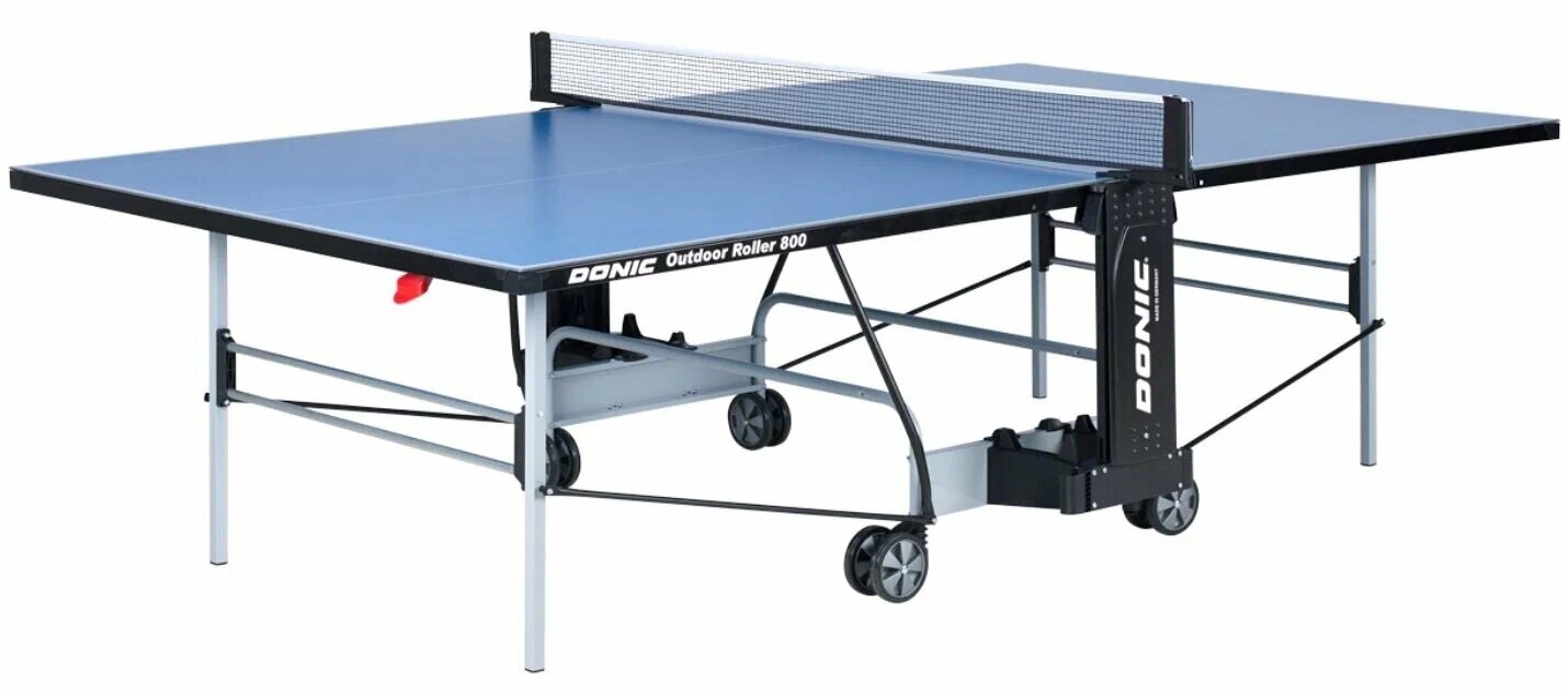Теннисный стол Donic "Outdoor Roller 1000", для улицы, всепогодный, синий