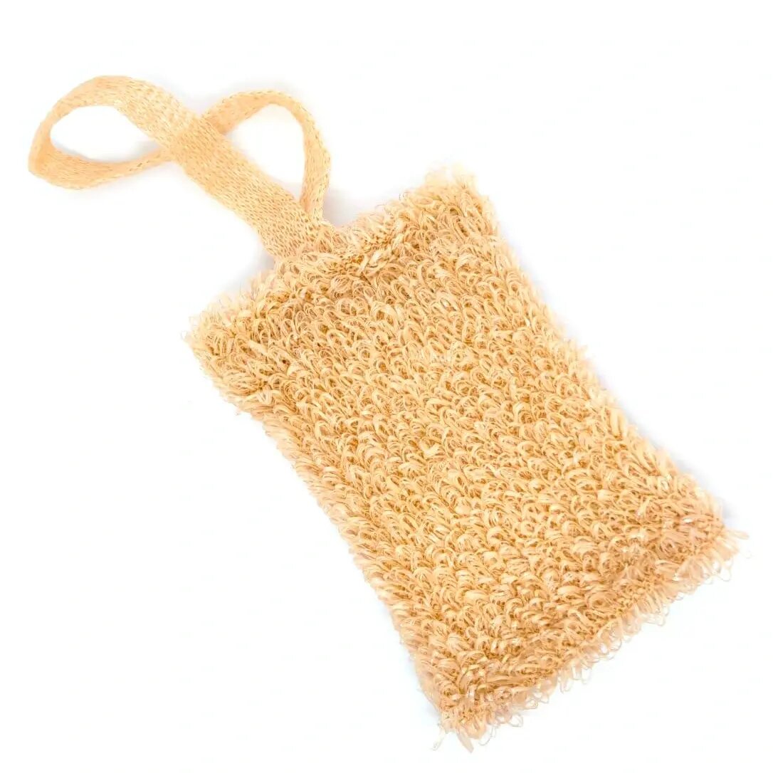 Мочалка массажная «TERRY OPTIMA» для тела, средняя жесткость, 17х11см, бежевая, полипропилен