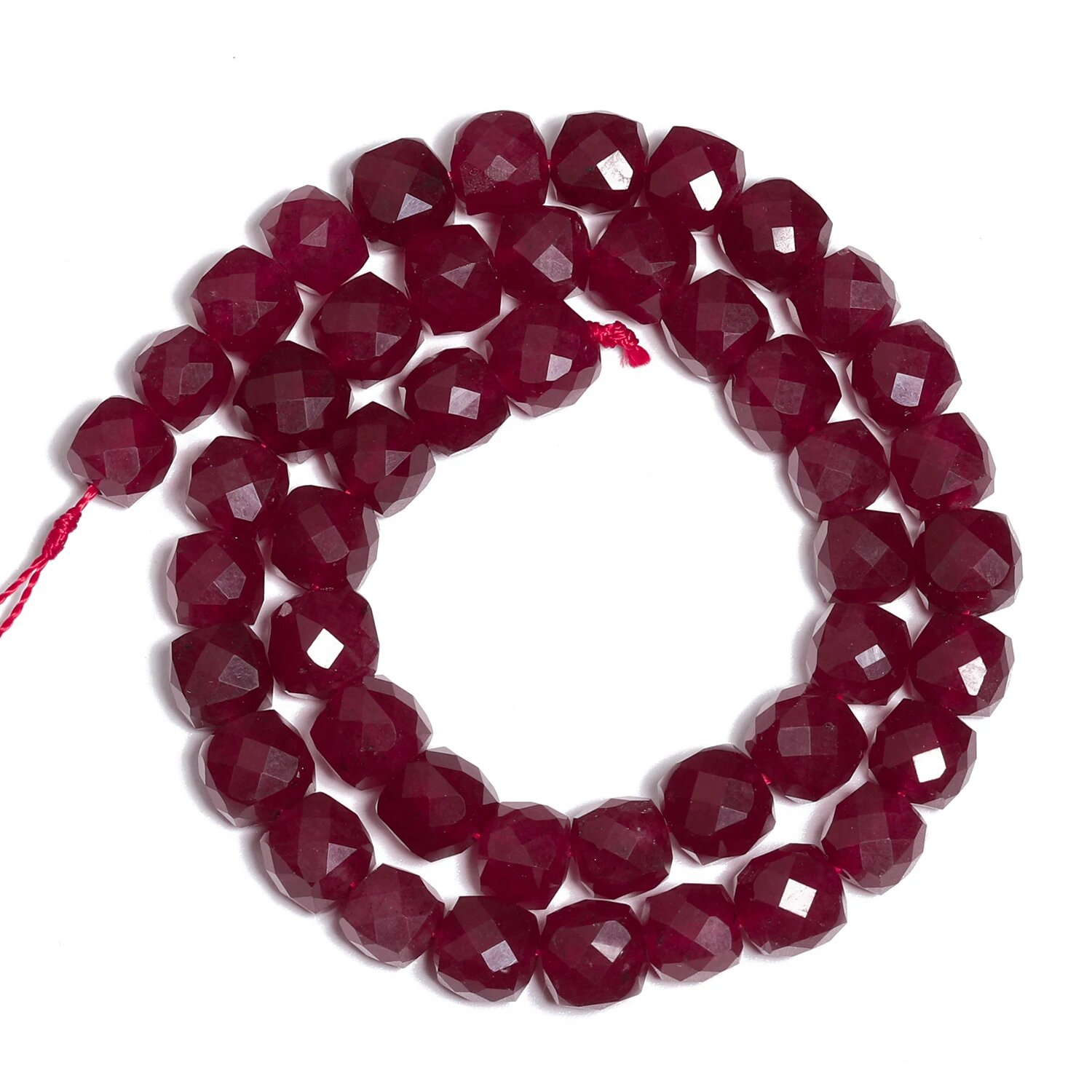 7-8 мм натуральный камень халцедон агат лазурит бусины граненые бусины в форме куба для изготовления ювелирных изделий Diy бусины аксессуары