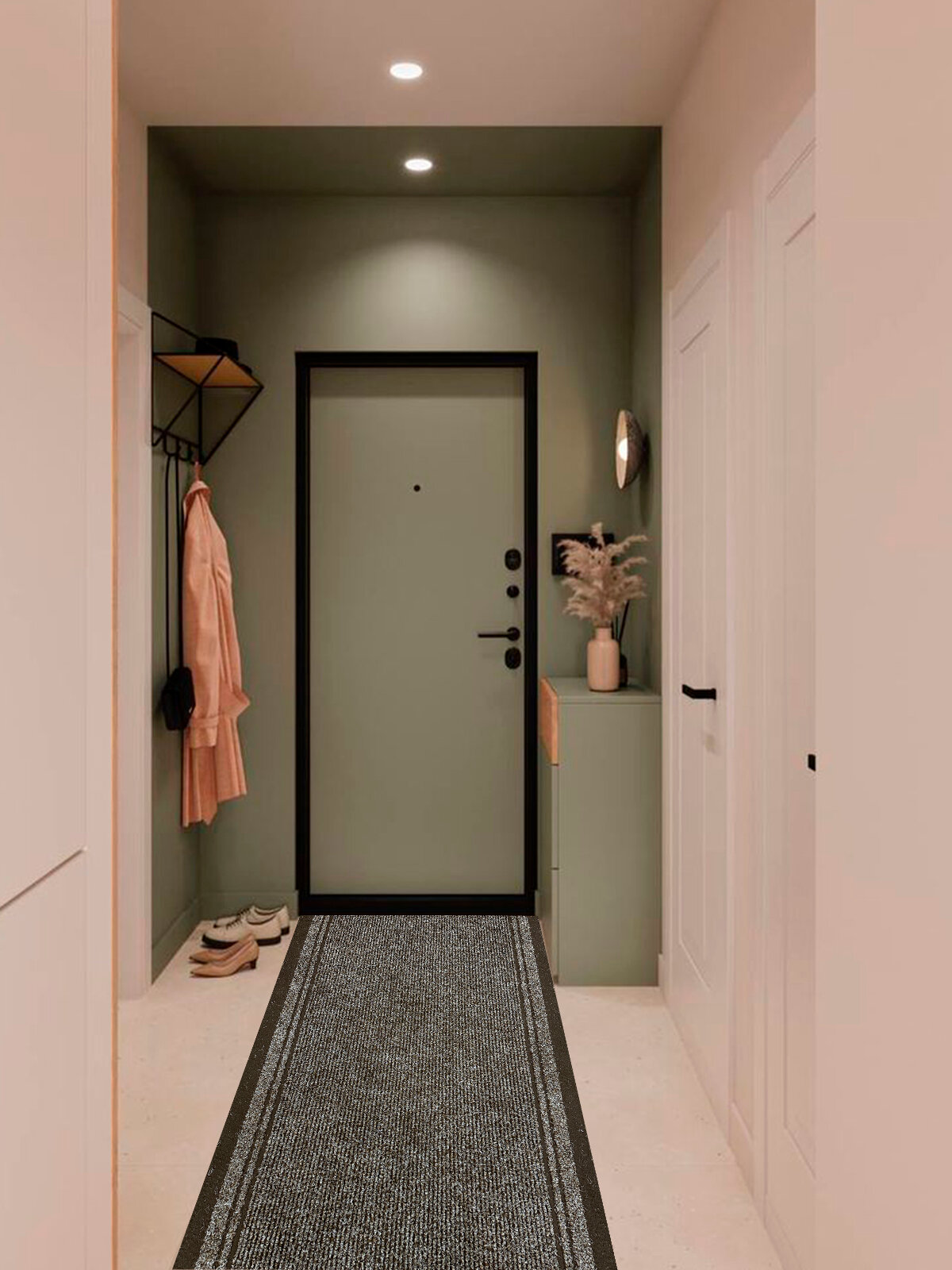 Ковровая дорожка на резине 66х200 грязезащитная в прихожую