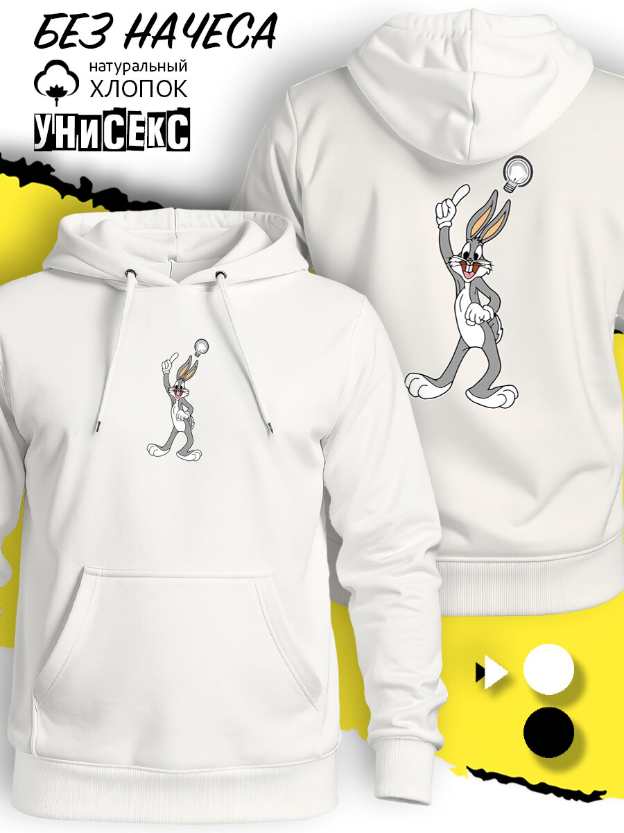 Худи Толстовка свитшот багз банни с идеей