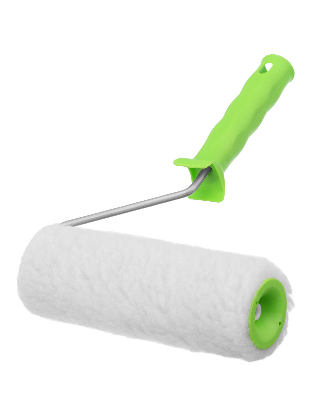 Валик малярный с ручкой Сибртех, 200 х 48 х 6 мм, натуральный мех, ворс 12 мм, 80123