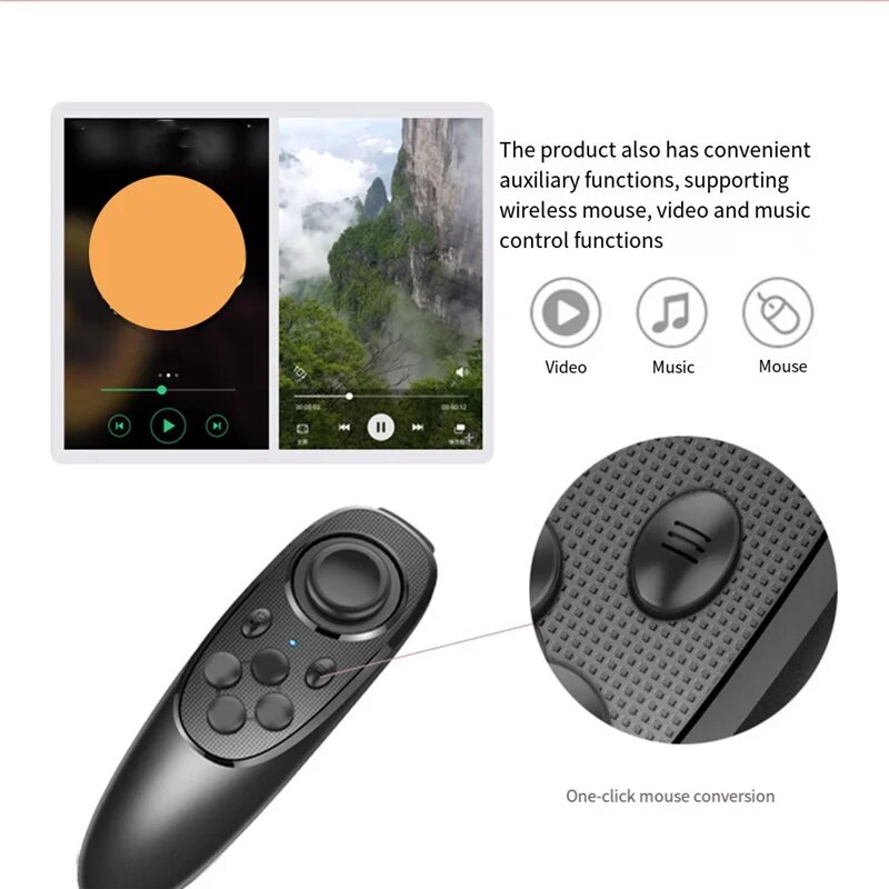 Беспроводной Bluetooth VR-контроллер универсальный пульт дистанционного управления для Android IOS PC TV Box и 3D-очки виртуальной реальности