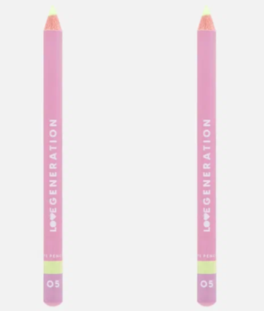 Карандаш для глаз Love Generation Eye Pencil, тон 05 лаймовый, 1.2 гр, 2 шт