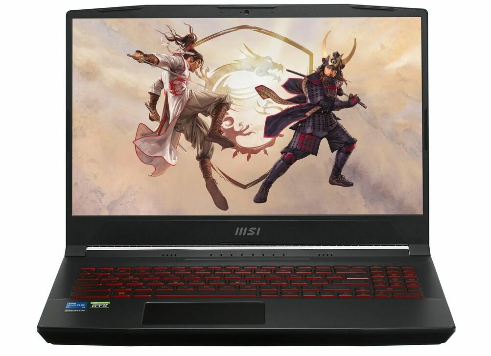 15,6" Ноутбук MSI Katana GF66 12UE-1053XRU (9S7-158332-1053) черный - 1920x1080, IPS, Intel Core i5-12450H, ядра: 8 x 2 ГГц, 16 ГБ, SSD 512 ГБ, NVIDIA GeForce RTX 3060 (6 ГБ), W10Pro