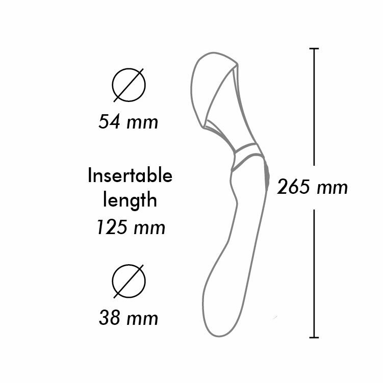 Вибратор двойной Wand Shunga ZOA, сделано в Канаде