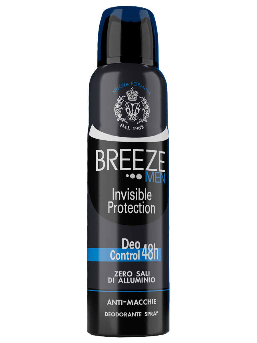 Дезодорант Breeze Men антиперспирант спрей Invisble Protection 150мл