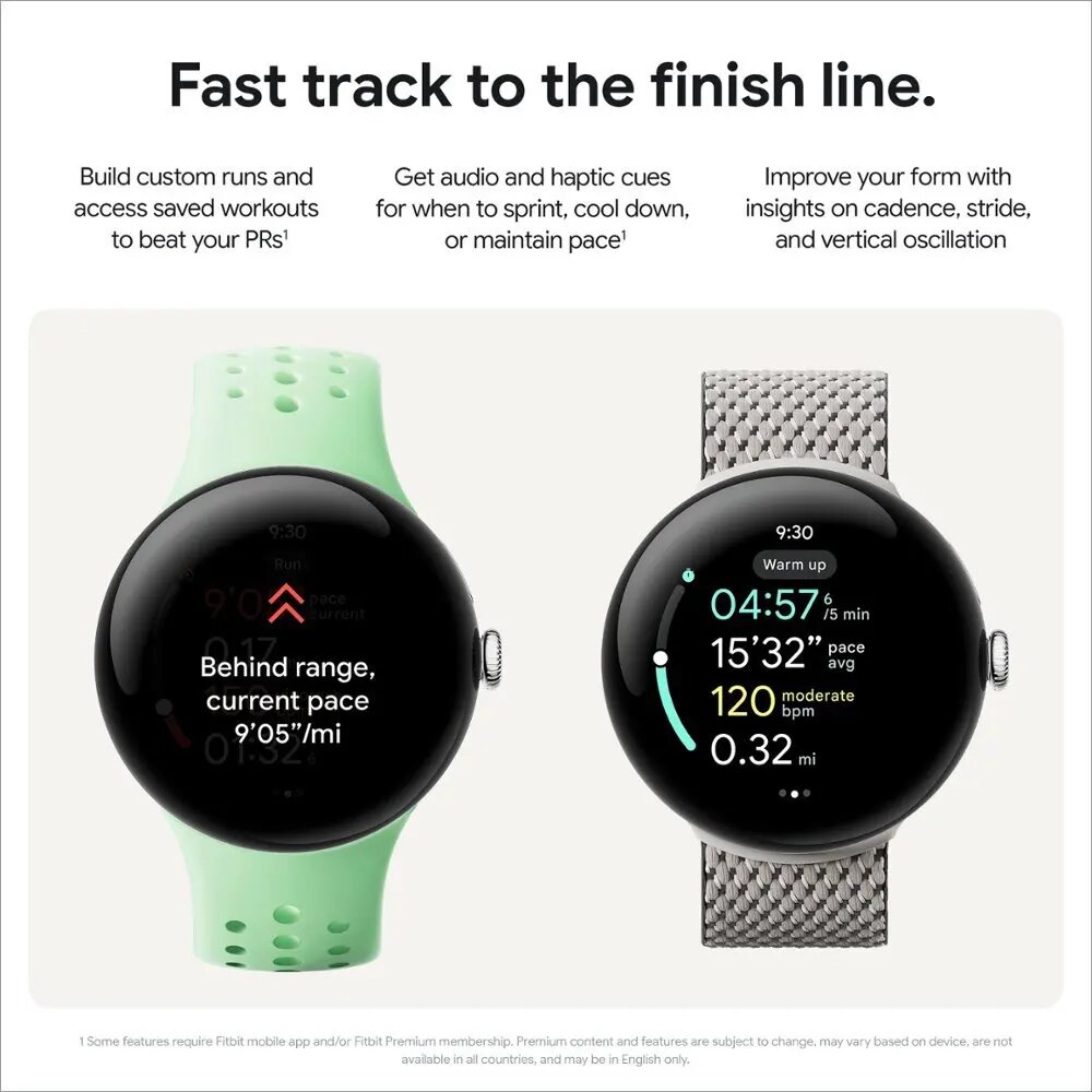Google Pixel Watch 3, 45MM, Зеленый Hazel — фото 1