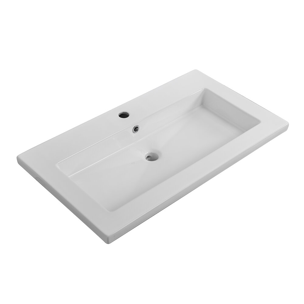 Керамическая раковина CEZARES CZR-8070-80, цвет Белый глянцевый