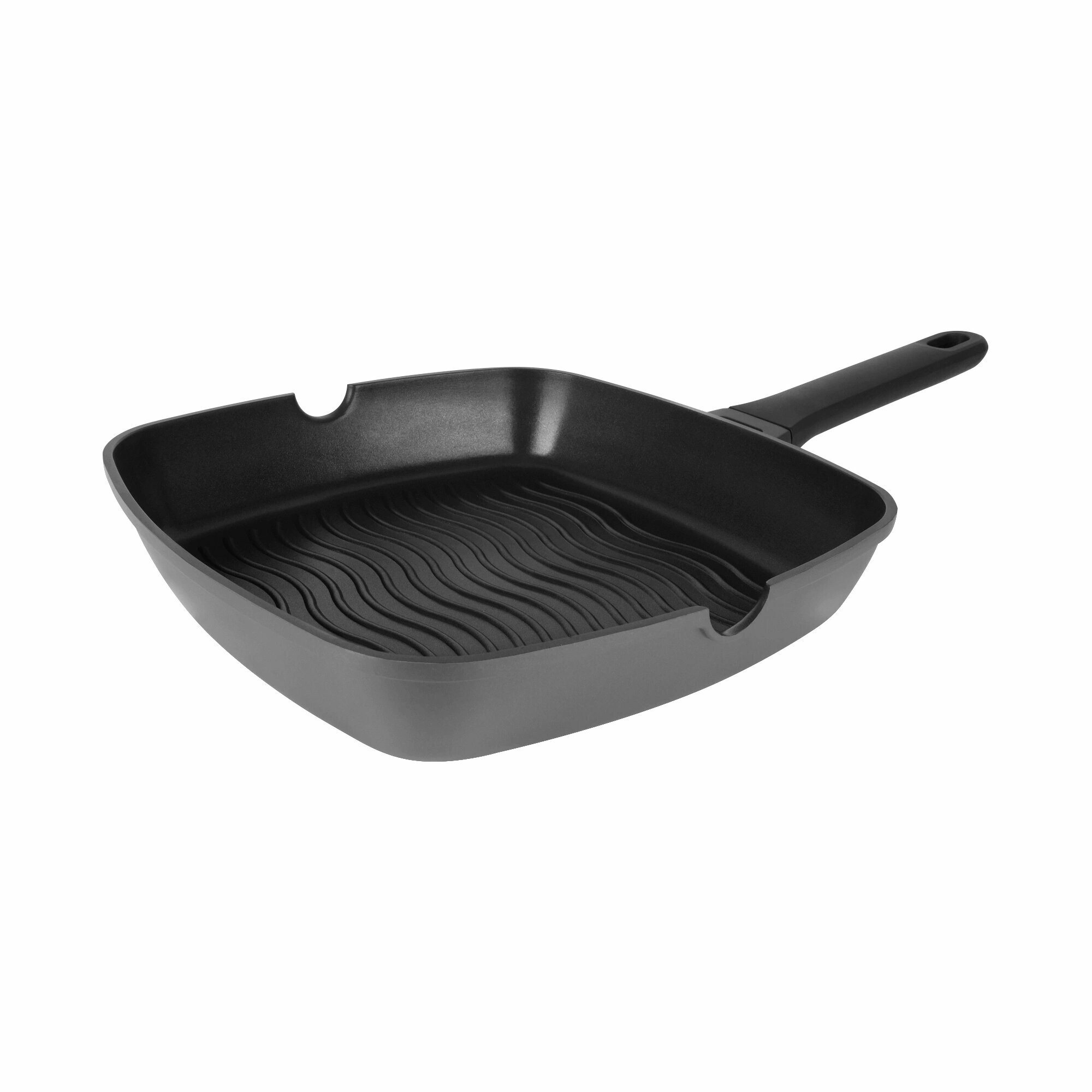 Сковорода-гриль Rondell Zorro RDA-1454, 28см, графитовый, TriTitan покрытие, без крышки