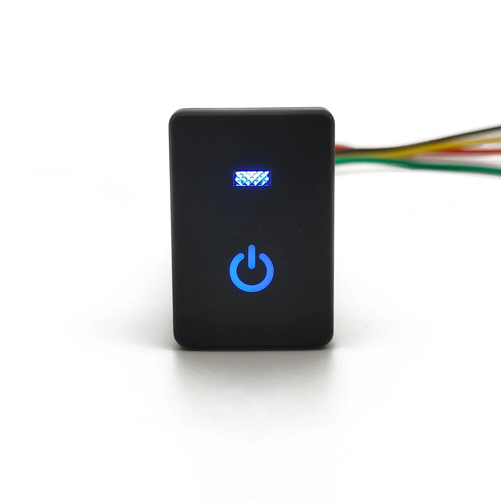 1 шт. автомобильный синий светодиодный светильник, кнопка передней противотуманной фары, Power