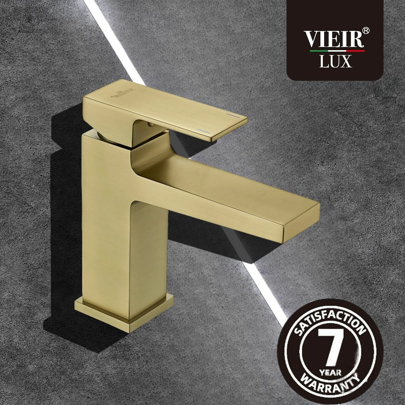 Смеситель для раковины V393511S сатиновое золото