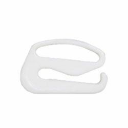Пластиковые крючки для бюстгальтера (Держатель для бретелей) 12 мм (500шт.) Белый
