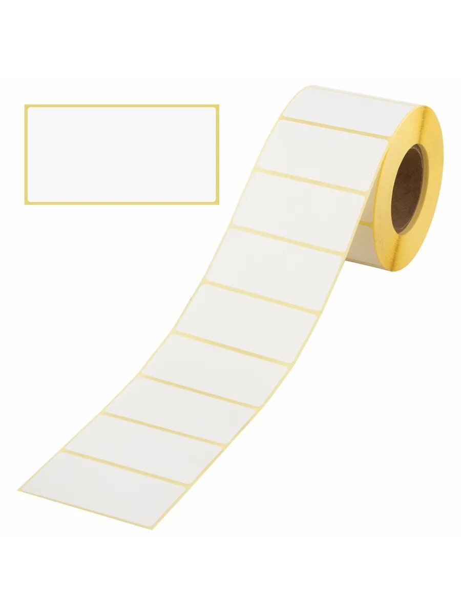 8шт Этикетка ТермоЭко (58х30 мм), 900 этикеток в ролике, св