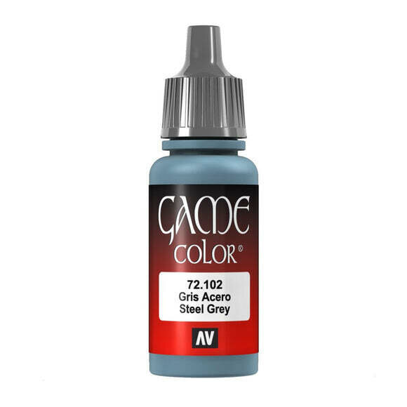Краска акриловая Vallejo GAME COLOR 17ML. STEEL GREY 72.102