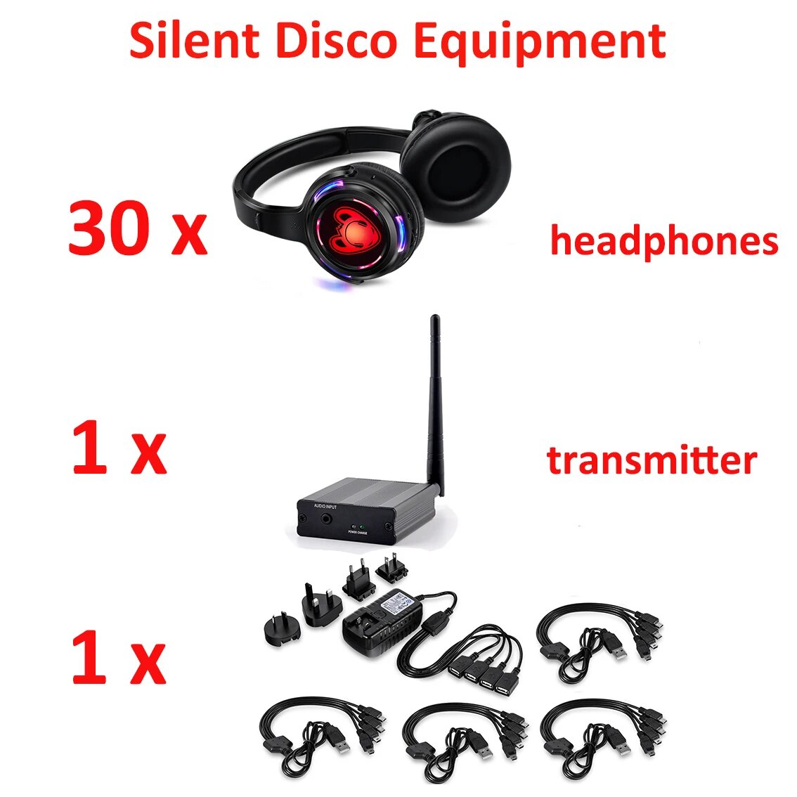 Наушники для Silent Disco 30 RX plus 1 TX