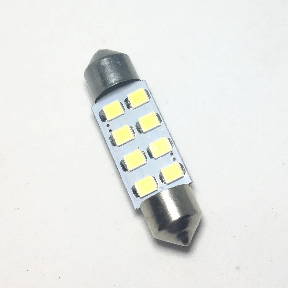 1 шт. гирлянда светодиодная 8SMD 1210 31 мм 36 мм 39 мм 41 мм салон автомобиля купольный white 41mm
