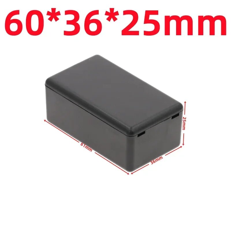 Черный пластиковый бокс 60x36x25mm