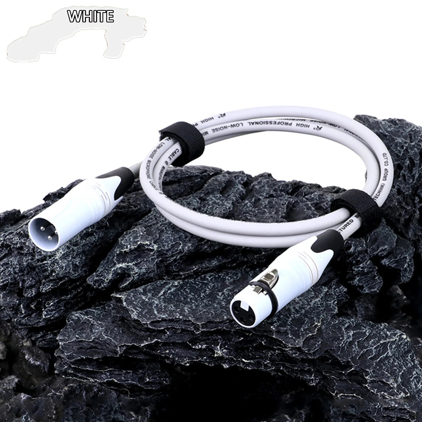 XLR удлинитель Cannon 3-контактный White, 3M