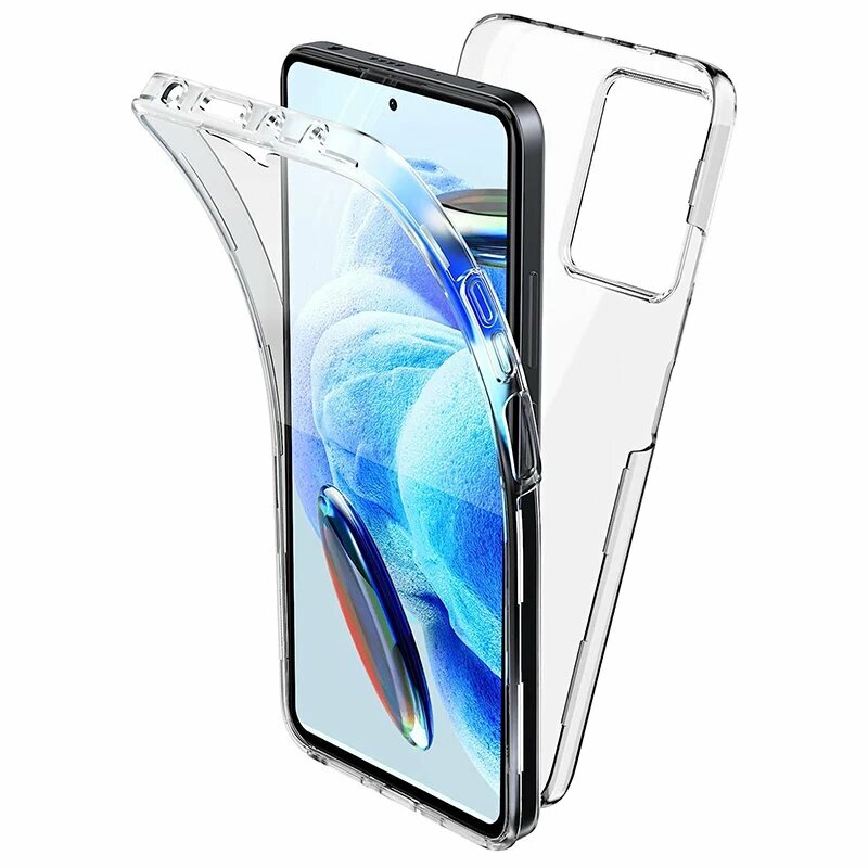 Прозрачный чехол REDMI NOTE 12 4G, силикон, Full Cover