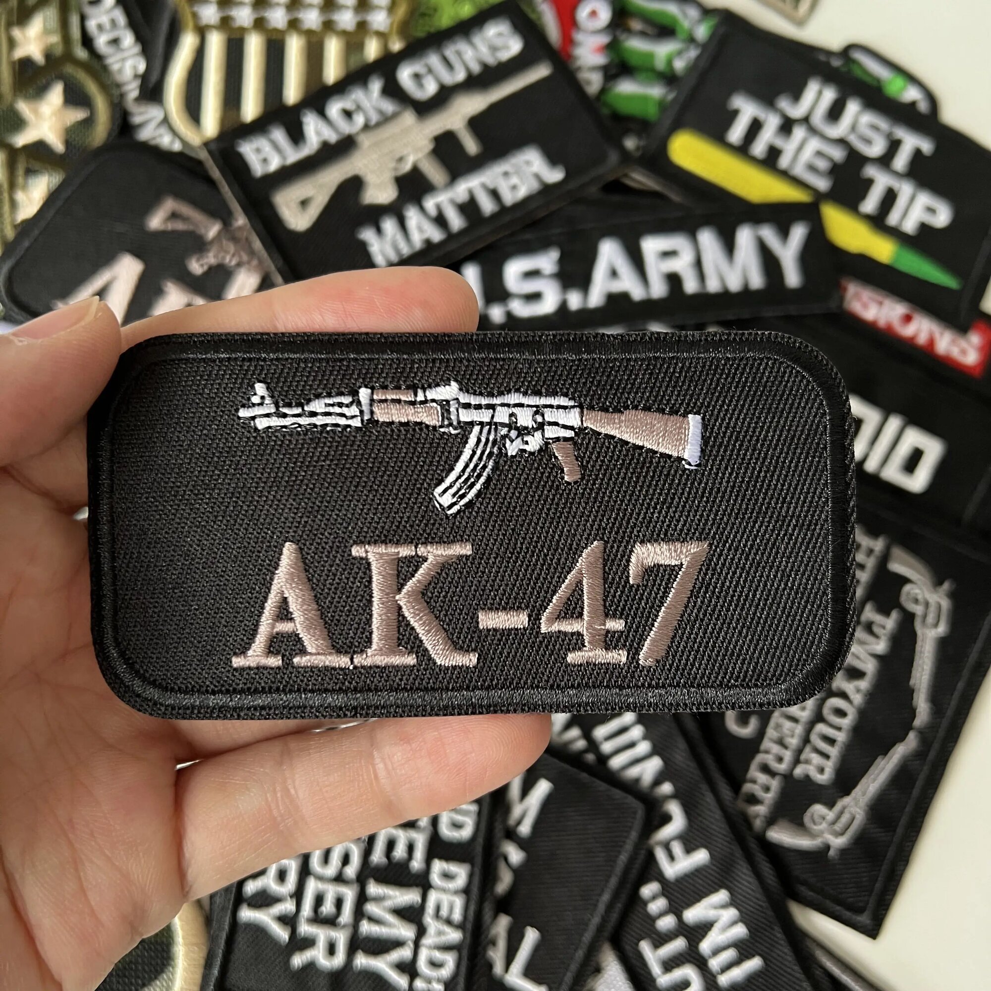 Патч AK-47, вышивка, цвет 38