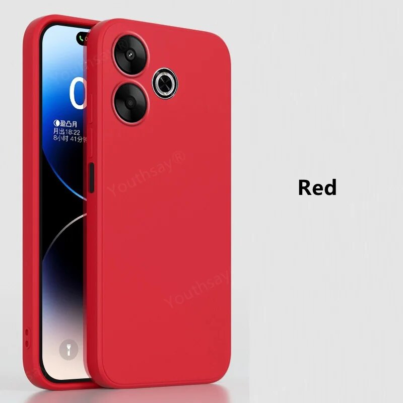 Красный чехол для Xiaomi Redmi 13